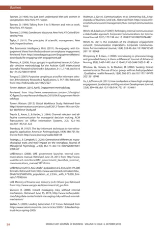 Employee Engagement and Internal Communication- A United Arab Emirates ...