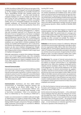 Employee Engagement and Internal Communication- A United Arab Emirates ...