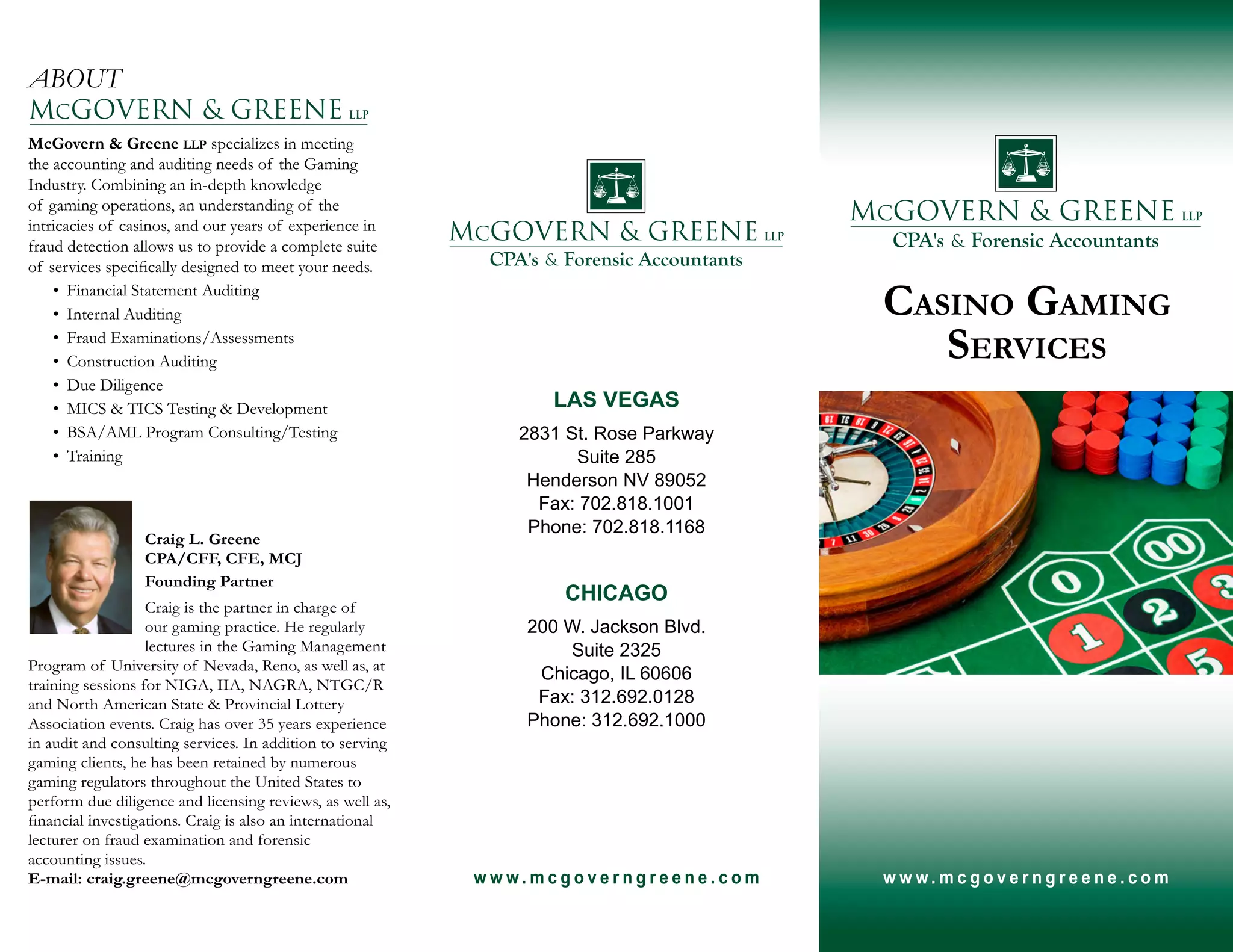 CasinoGaming-Brochure | PPT