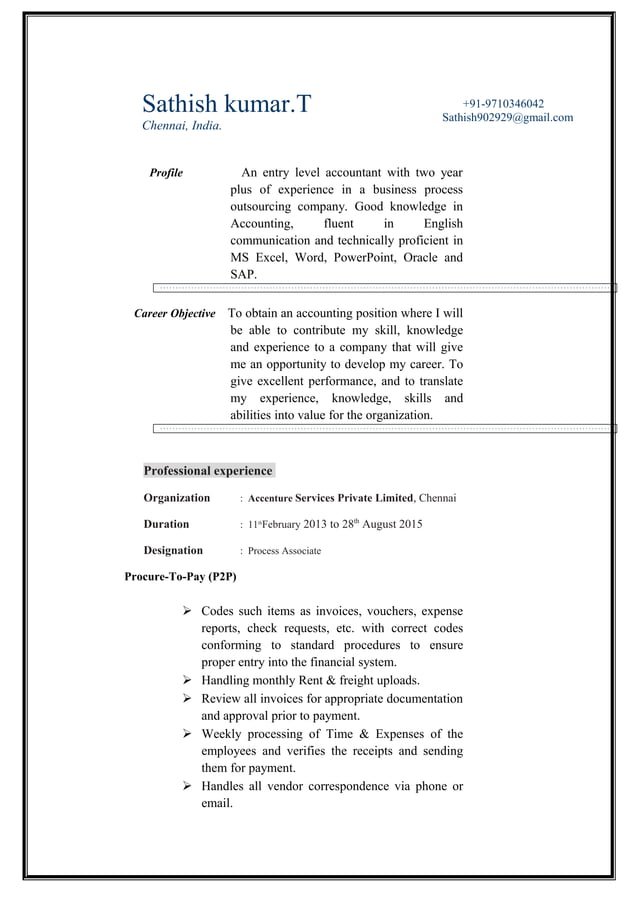 Sathish RESUME | DOC