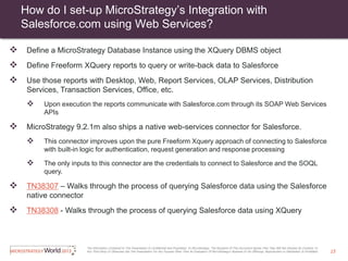 MSTRWorldUS2013_T5_S8_Salesforce-com-and-MicroStrategy | PPT