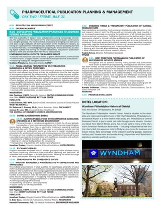 Pharmmaceutical Publication Planning and Management Agenda | PDF