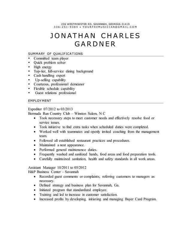 JCG resume | DOCX | Business Administration | Business