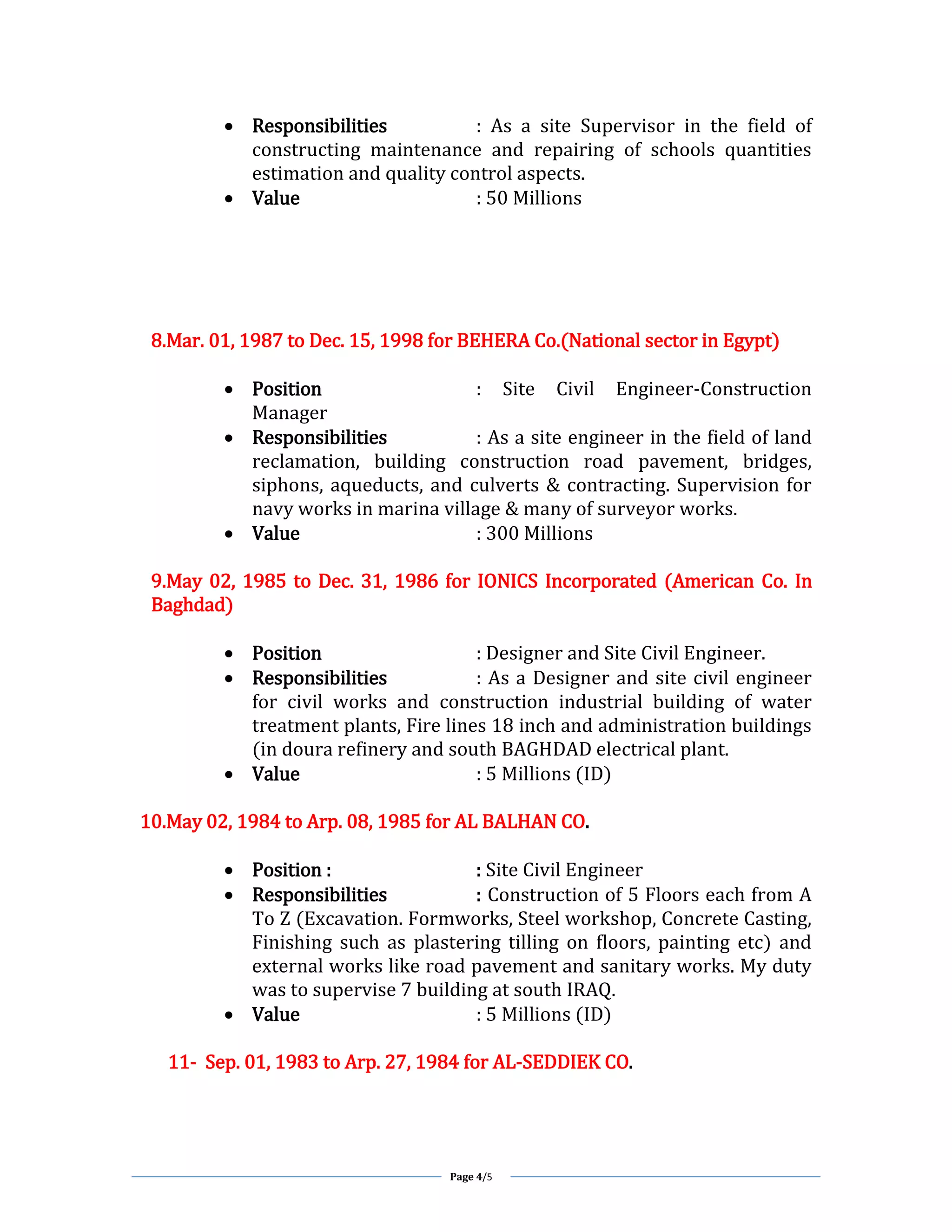 C.V. small size | PDF