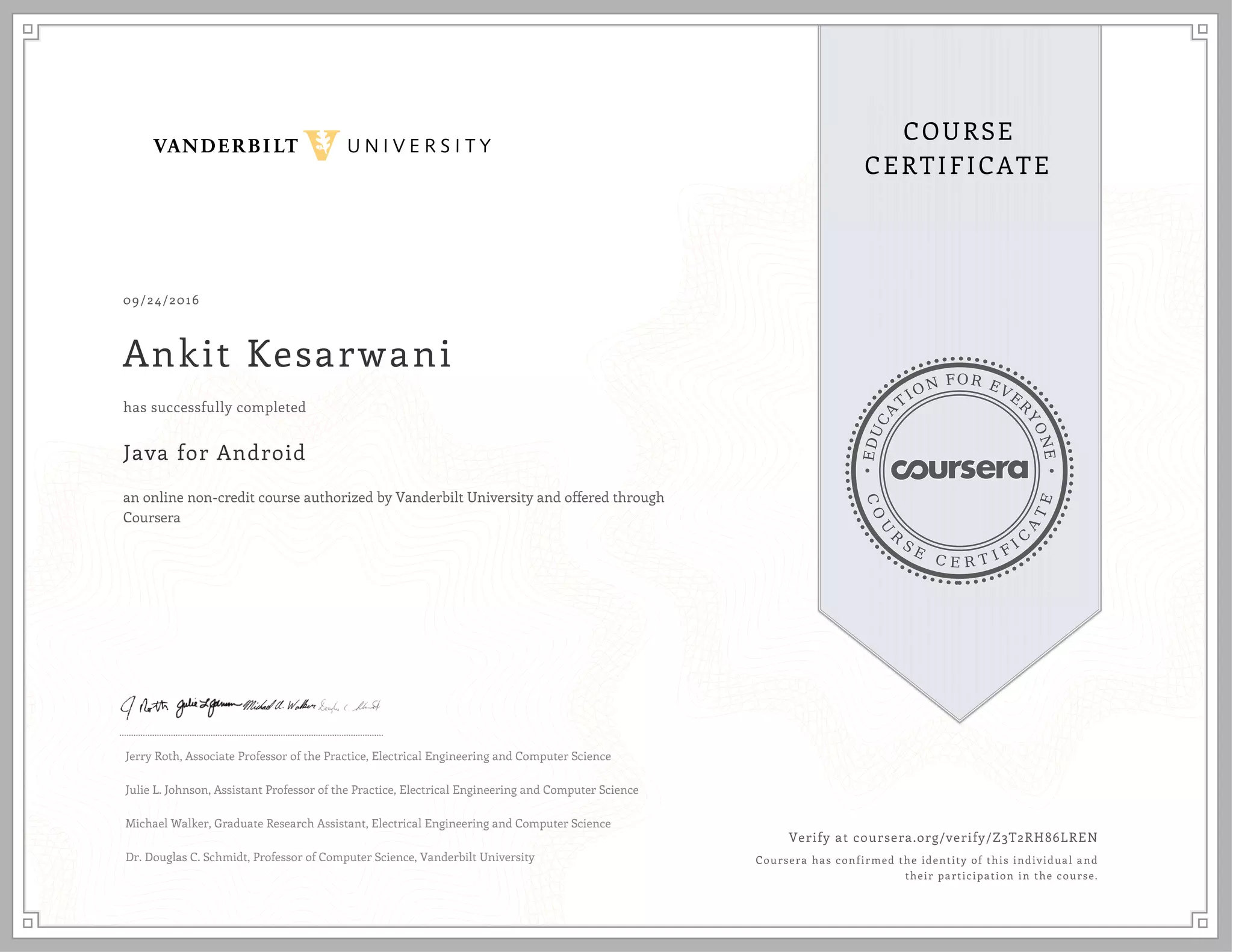 Coursera Z3T2RH86LREN | PPT