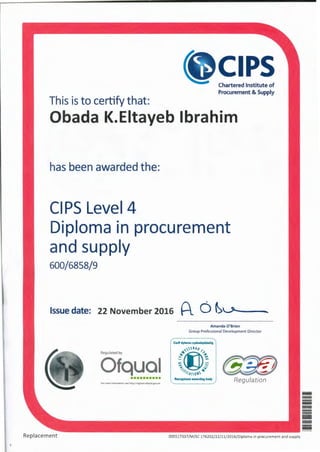 CIPS Diploma | PDF | Education