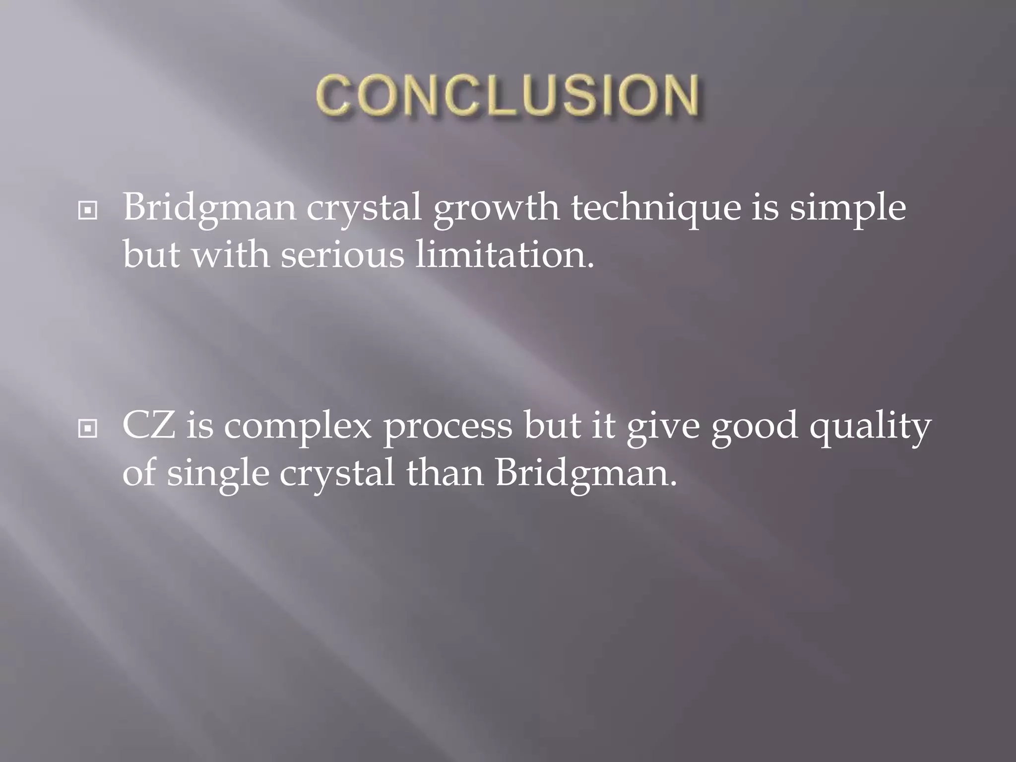 CRYSTAL GROWTH TECHNIQUES | PPTX