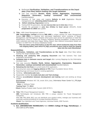 DWH_ETL_Informatica_Database_Testing(krishna) | DOC