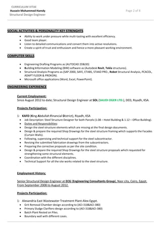 E.Hussein Hamdy_CV | PDF