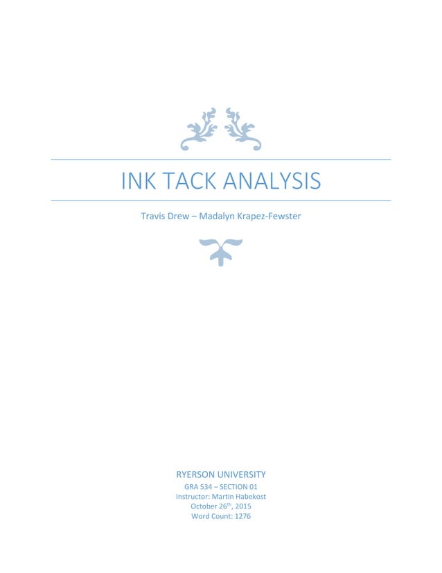 Ink Tack Analysis | PDF | Physics | Science