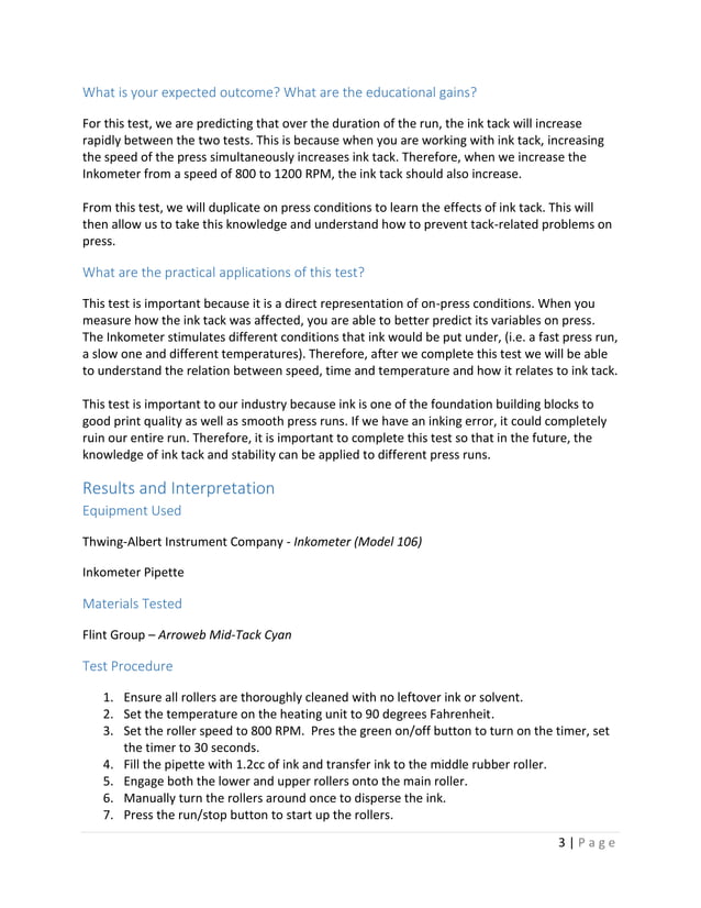 Ink Tack Analysis | PDF | Physics | Science