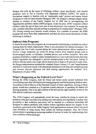 Work In Progress - Abridged | PDF | Government Support and Welfare ...