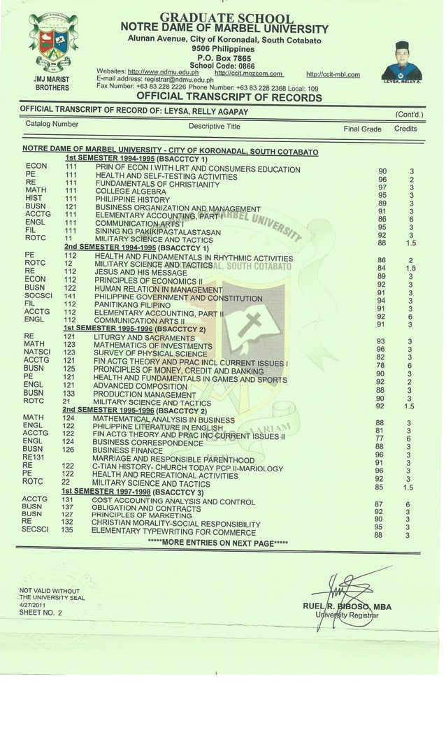 transcript.diploma undergraduate.relly leysa | PDF