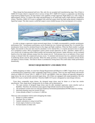 Supersonic Mixed-Compression Intake - Paper Ready | PDF | Performance ...