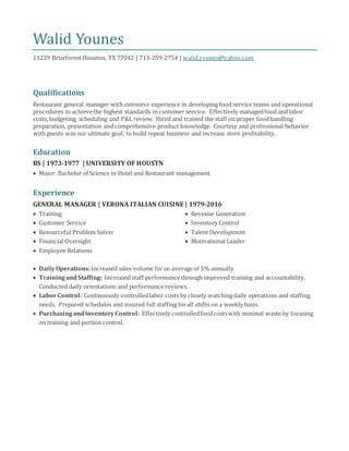 Walid Younes Resume | DOCX
