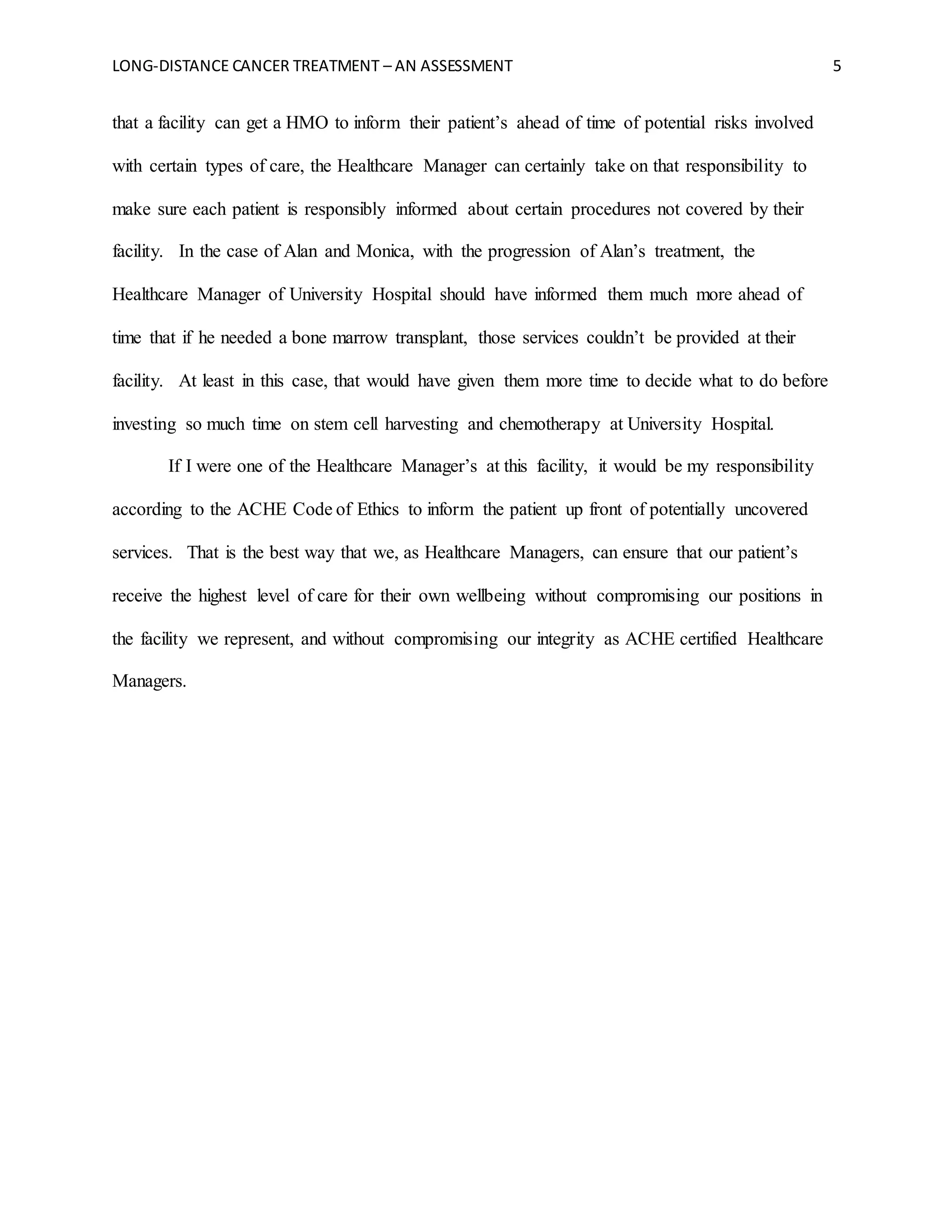 HCAD 600 Case Study Paper | DOCX