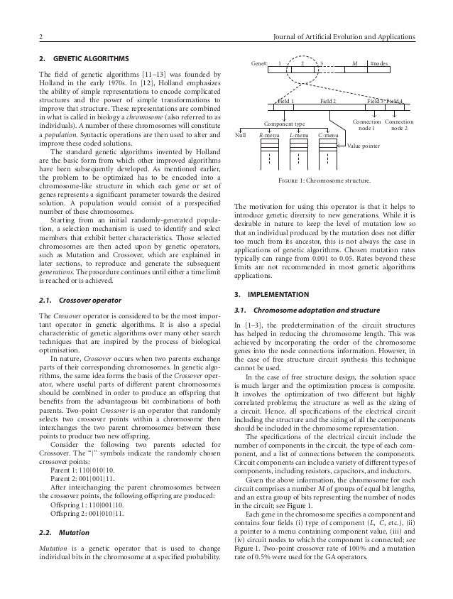 Multiobjective Optimization Tool For A Free Structure Analog Circuits