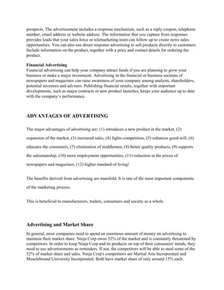 IMPACT ON ADVERTISING ON CONSUMER BEHAVIOUR | DOC