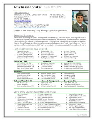 Amir Hassan Shakeri--Tech.RESUME | PDF