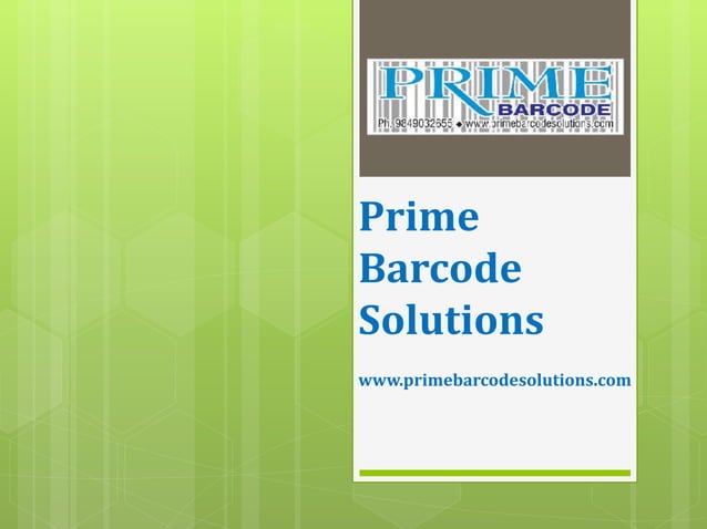 PRIME BARCODE SOLUTIONS-PPT | PPT