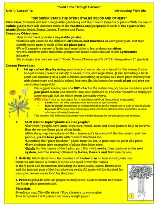 Seed Time_Lessons 1 &2 | PDF