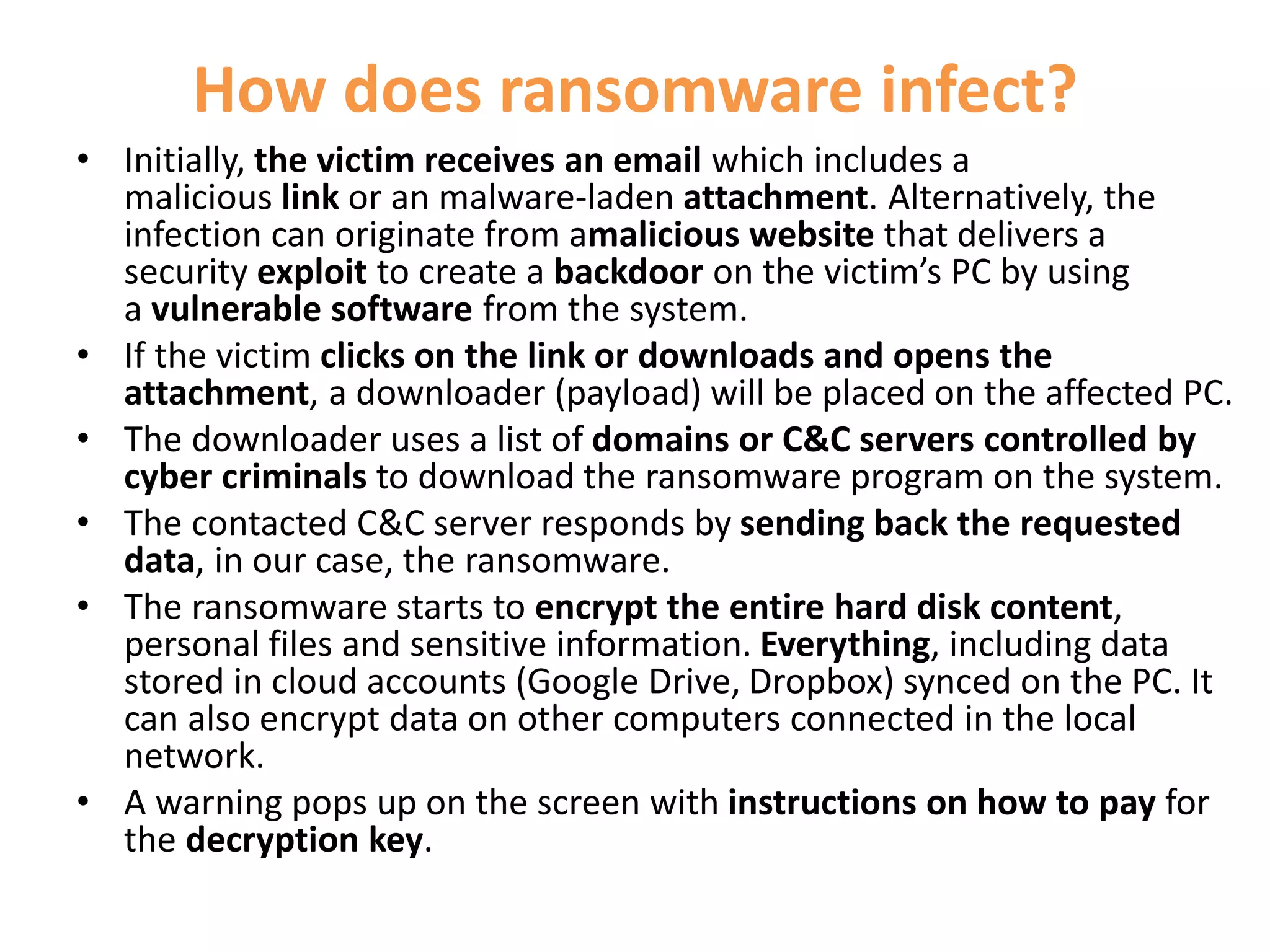 Ransomware : A cyber crime without solution ? by Prashant Mali | PPT