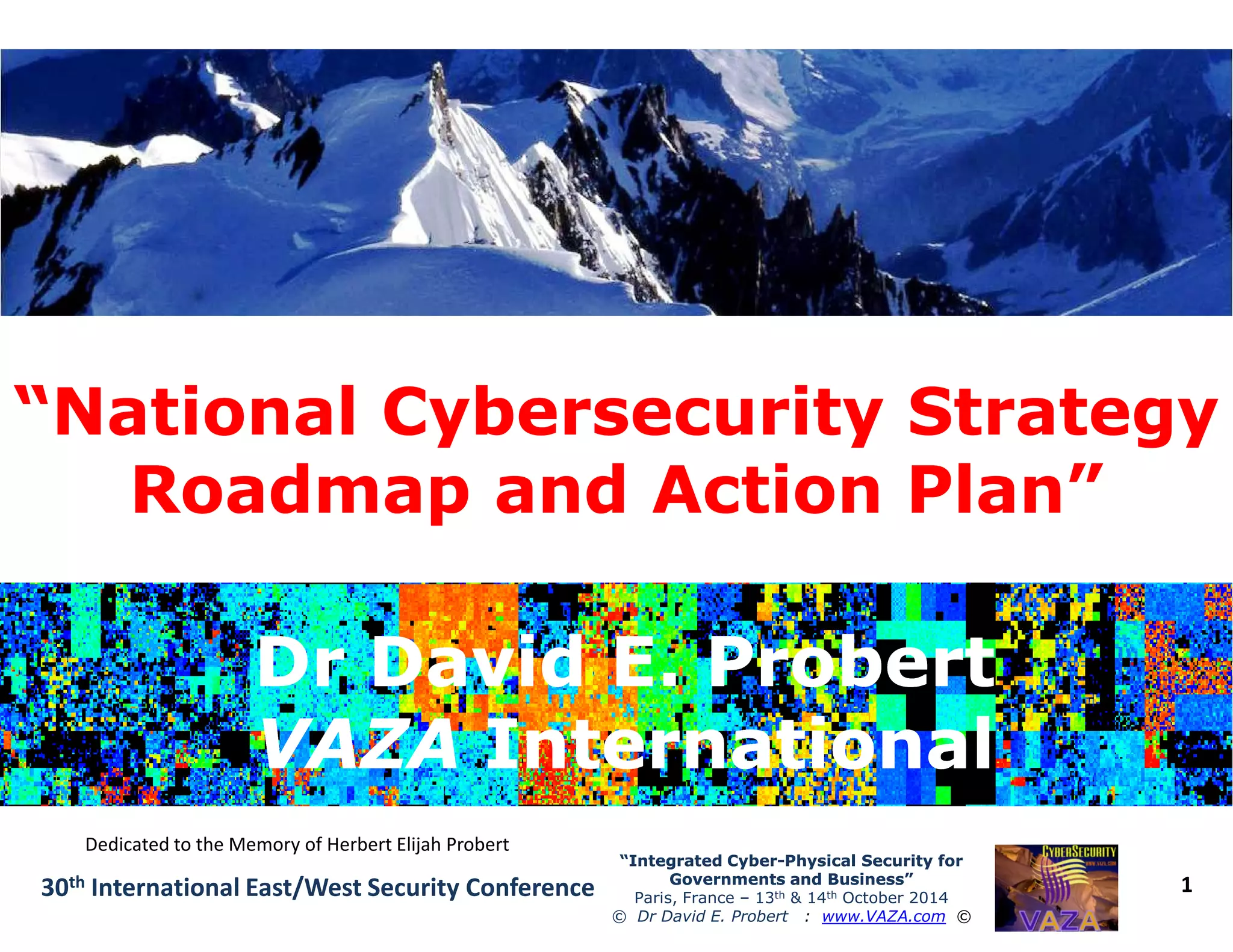 National Cybersecurity - Roadmap and Action Plan | PDF