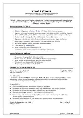 Testing Profile | DOCX | Operating Systems | Computer Software and ...