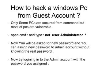 Hacking By Nirmal | PPT