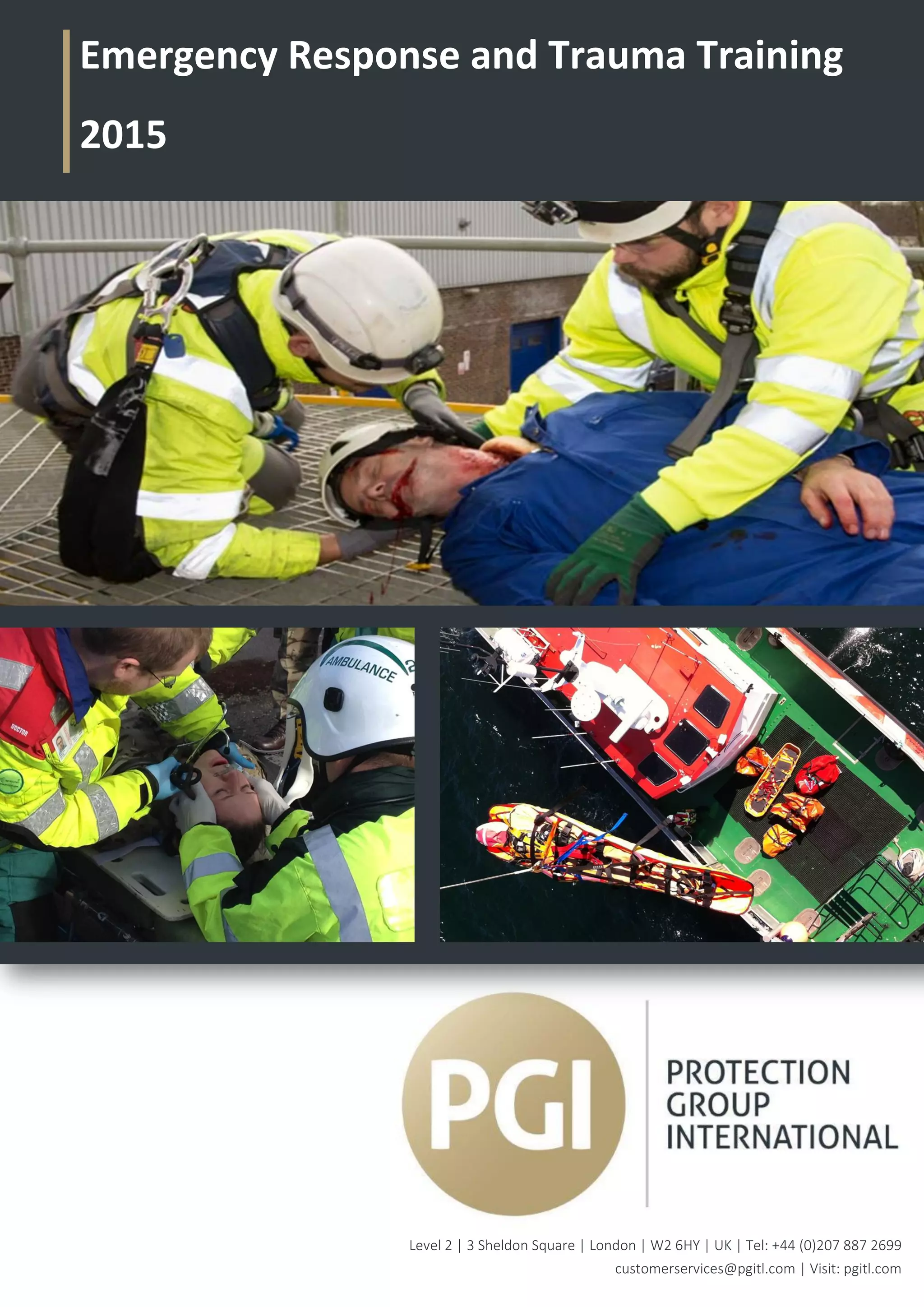 Emergency Response and trauma training | PDF