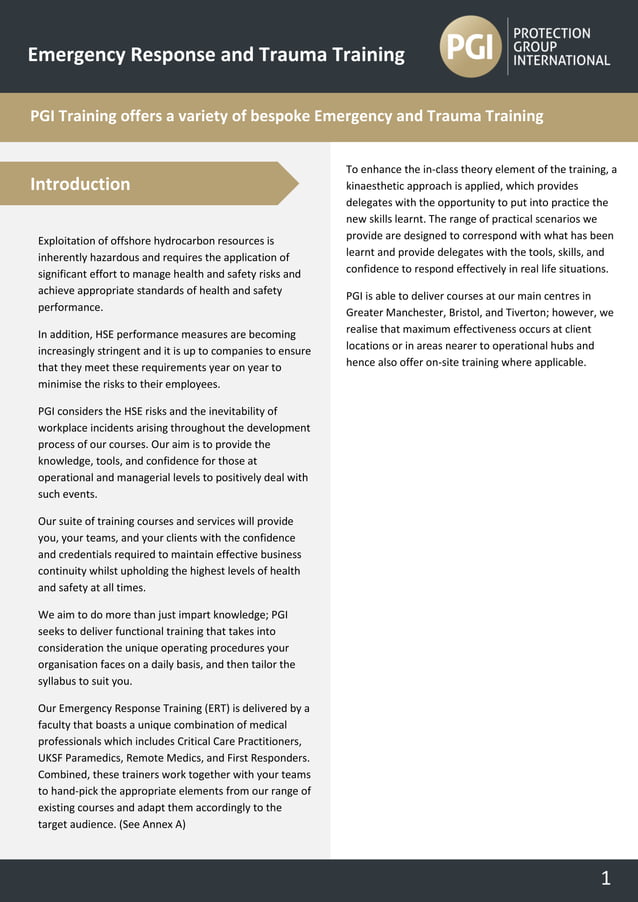 Emergency Response and trauma training | PDF | First Aid | Injuries