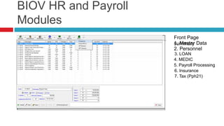 BIOV HR and Payroll Introduction Rev 01 | PPSX