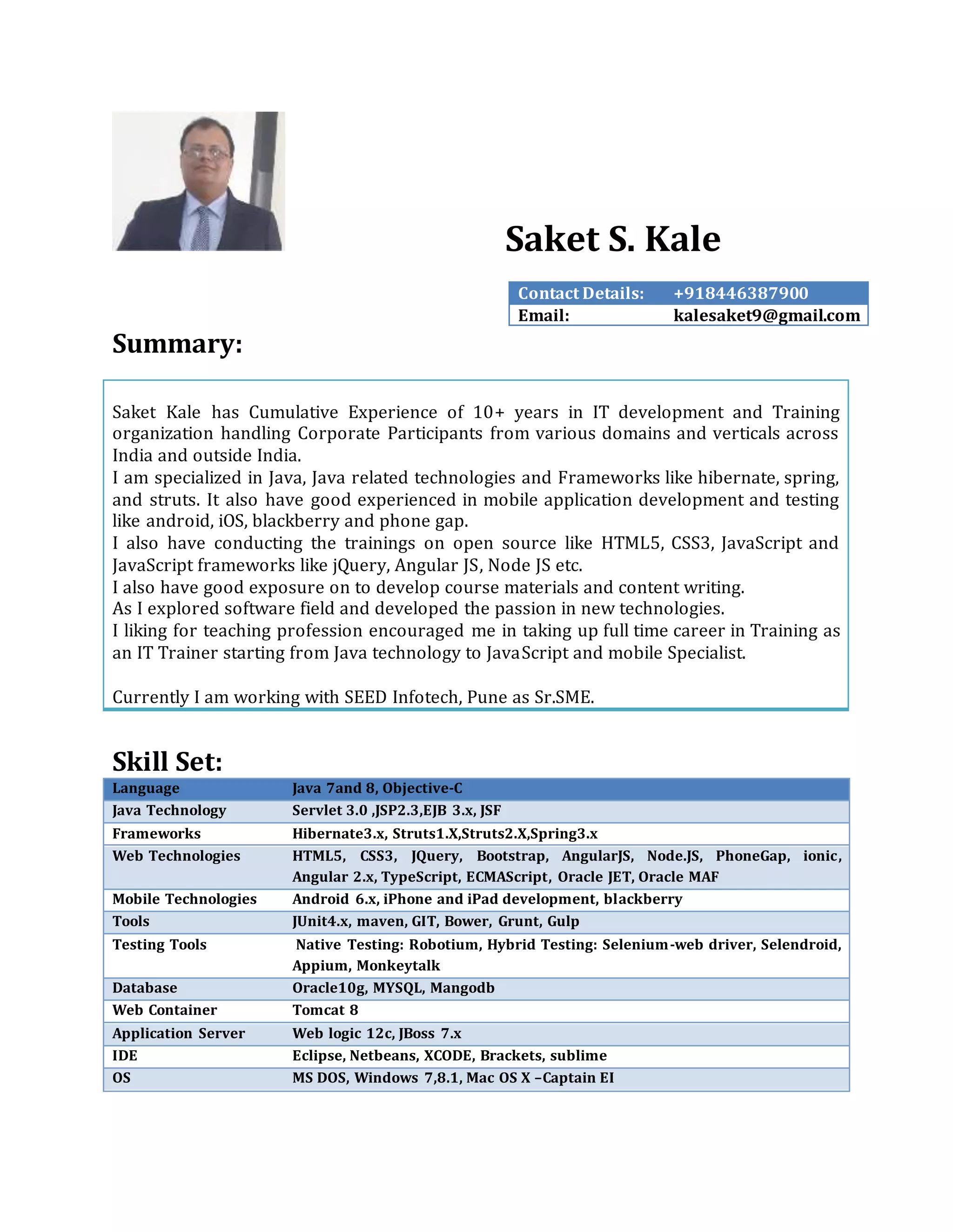 Saket S Kale | DOCX