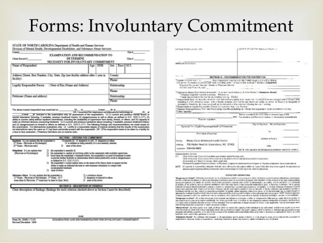 Involuntary Commitment Processes for Emergency Department Staff