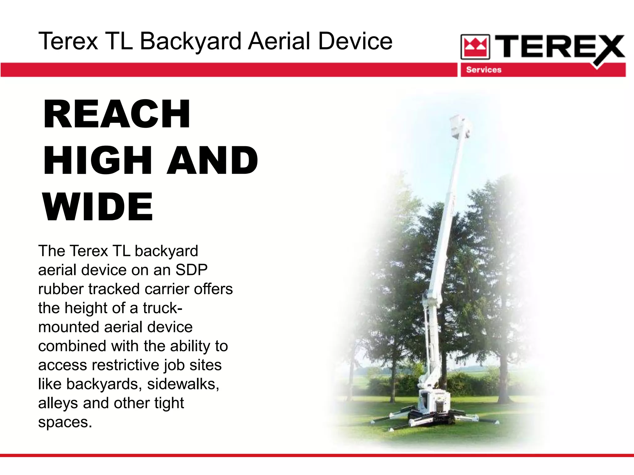Terex TL Series Backyard Aerial Device 060916 | PDF