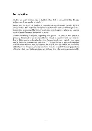 Predicting the age of abalone | PDF