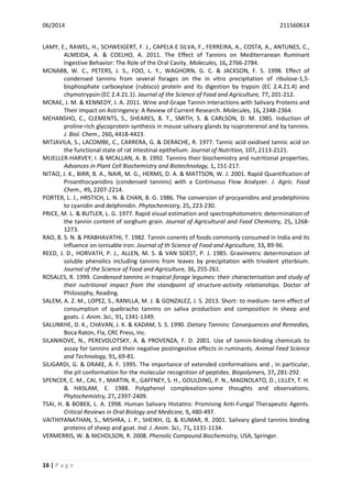 Tannin-Binding Protein Review A.Fish neat | PDF