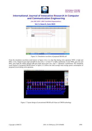 Calculo de la potencia consumida en una celda SRAM | PDF