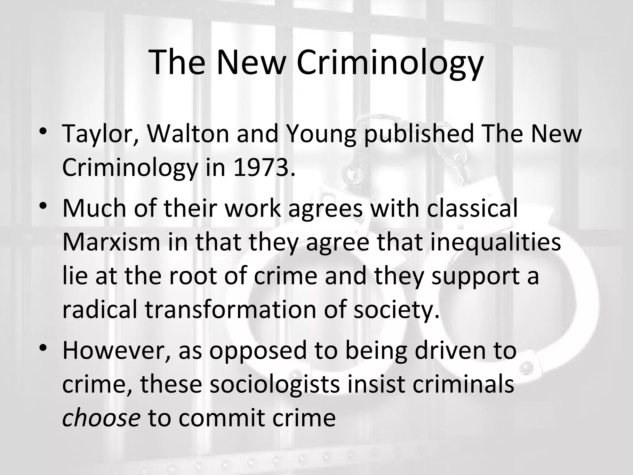 Crime and Deviance - Marxist Approach | PPT