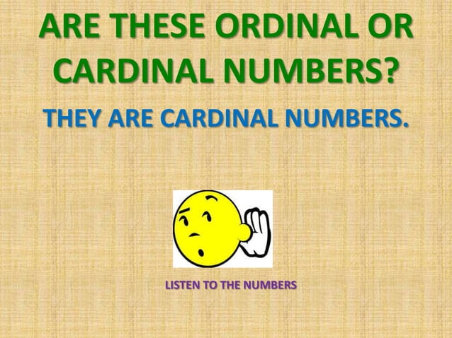 6 cardinal numbers | PPTX