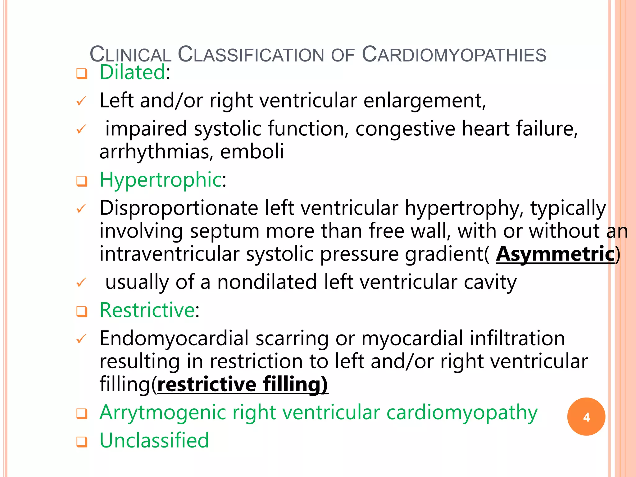 6 cardiomyopathies | PPTX