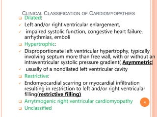 6 cardiomyopathies | PPTX