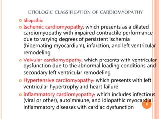 6 cardiomyopathies | PPT