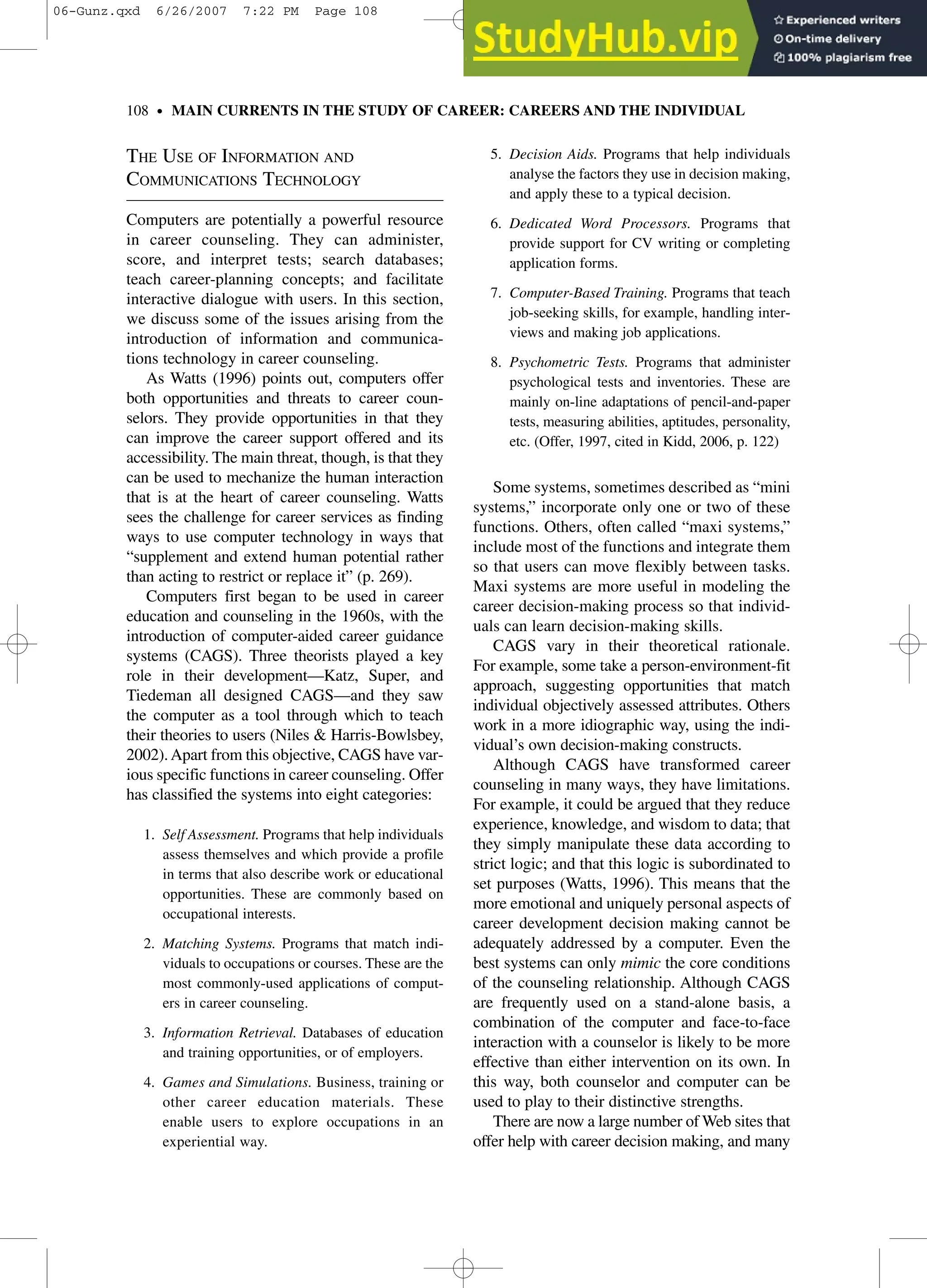 6 CAREER COUNSELING | PDF