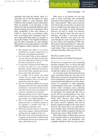 6 CAREER COUNSELING | PDF