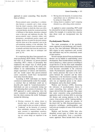 6 CAREER COUNSELING | PDF