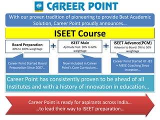 Career Point ISEET Advantage | PDF