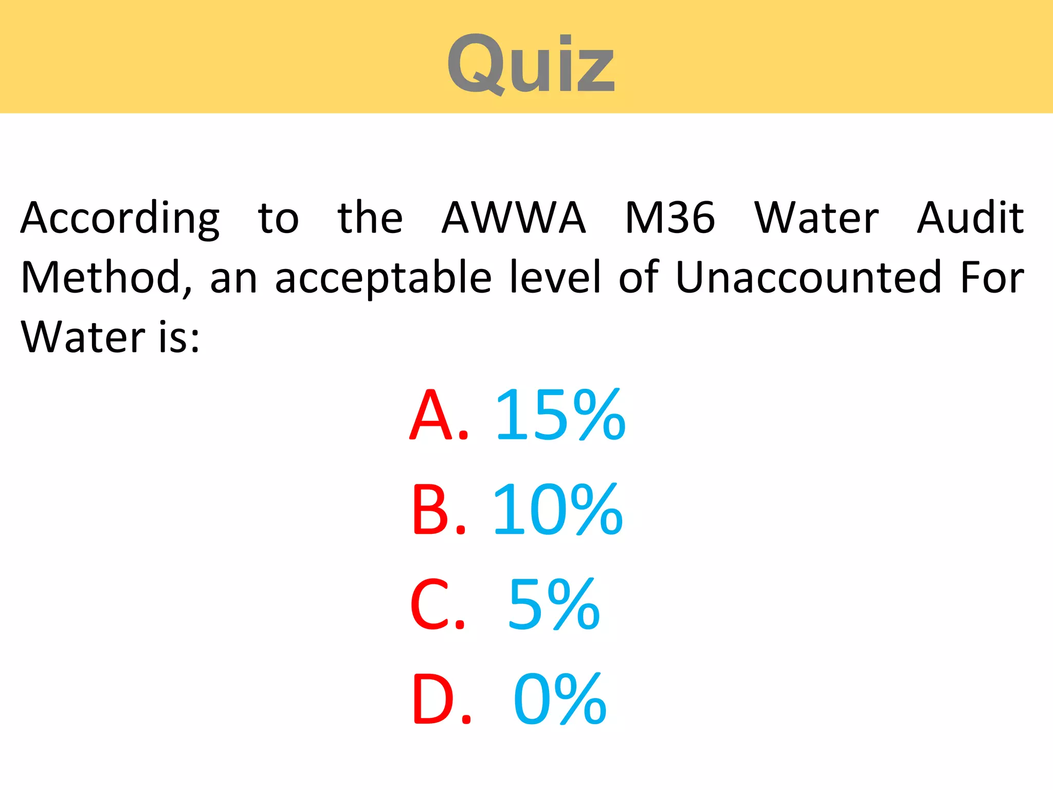 Water Loss Control and Effective Utility Management | PDF
