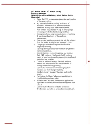 Resume Senthil 28.8.16 | Business Travel | Travel Type