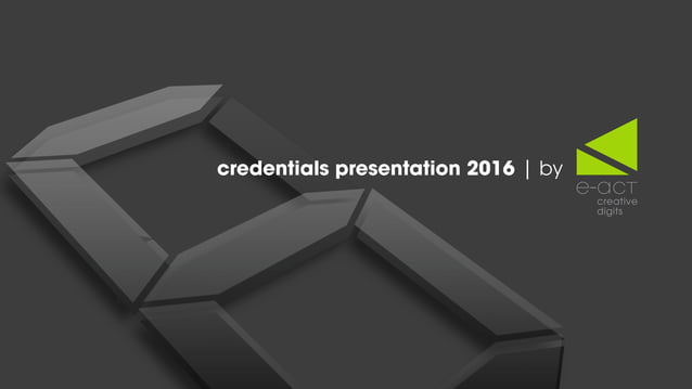 Credentials Presentation - by e-act_Stephanie | PPT